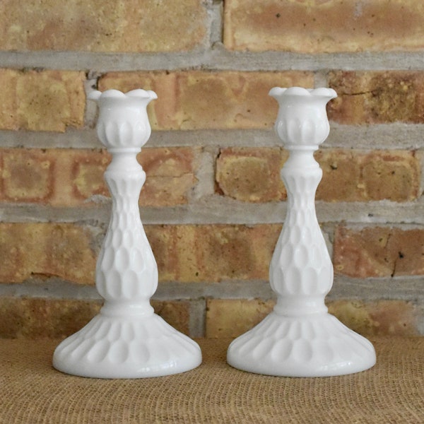 Milk Glass Candle - Etsy