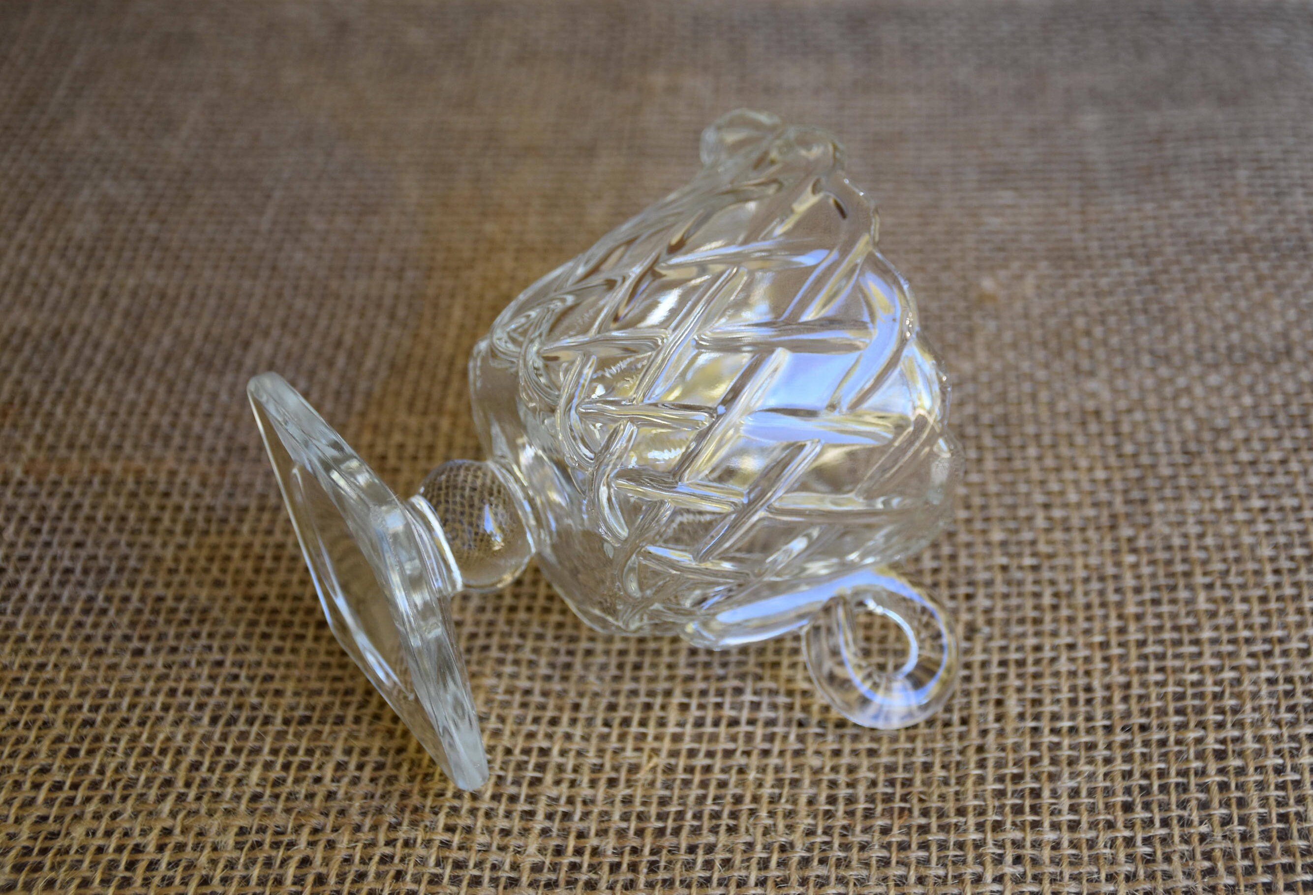 Vintage Indiana Glass Pretzel Pattern Clear Glass Sugar and - Etsy