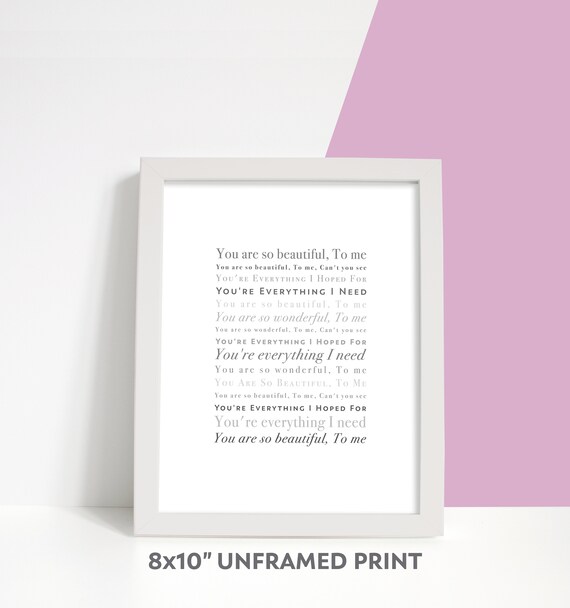 You Are So Beautiful Poem