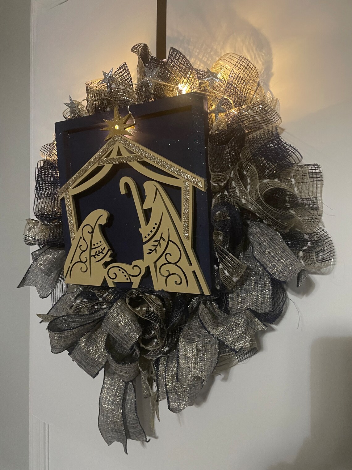 Nativity Christmas Wreath - Etsy