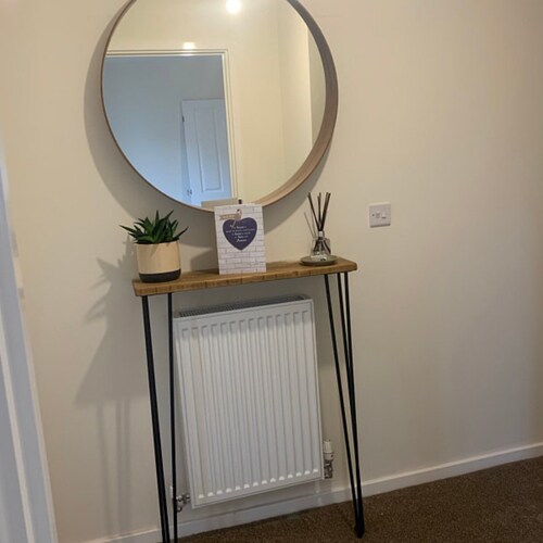 Rustic Console Table With Hairpin Legs Rustic Hallway Table - Etsy