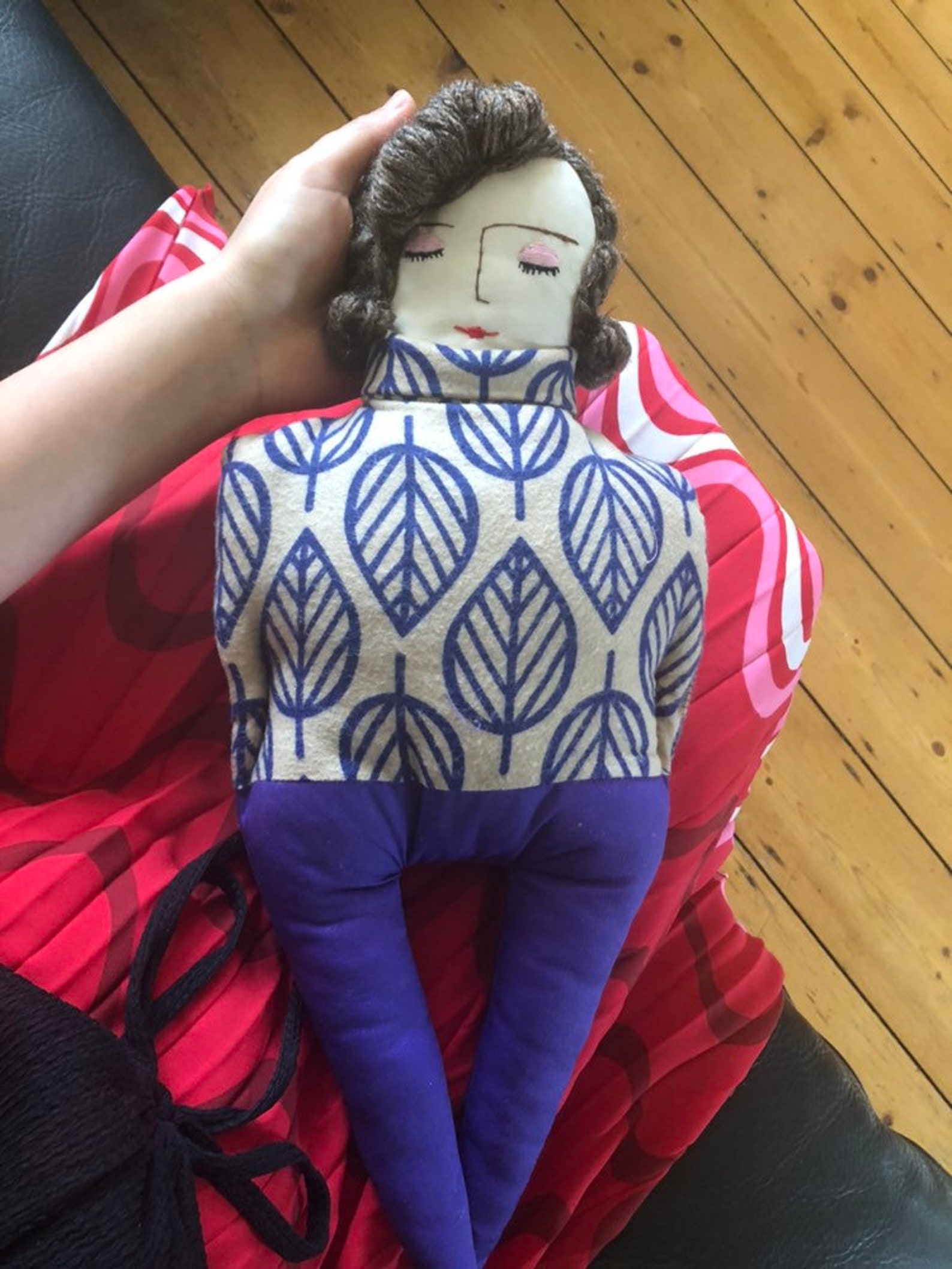 Large Lady Doll, Retro Doll, Art Doll, Rag Doll, Retro Hairstyle Doll ...