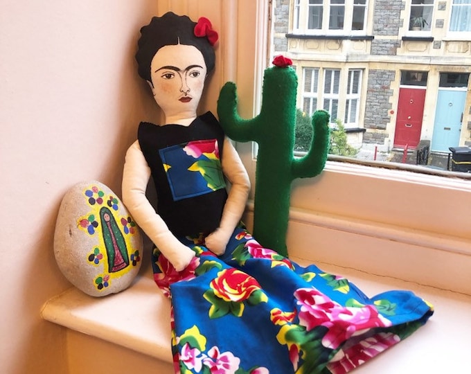 Frida Kahlo Doll, Art Doll, Rag Doll, Muñeca, Mexican Art, Collectible ...