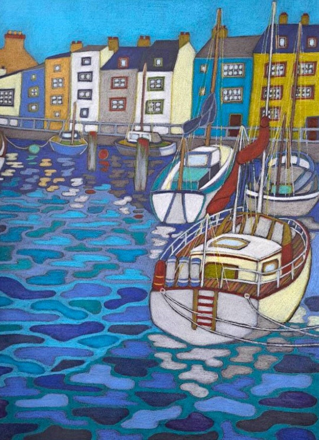 Brittany, Pencil Drawing, Breton Port, Original Creation, Unique Piece ...