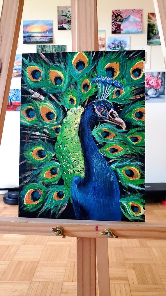 Peacock Acrylic Painting