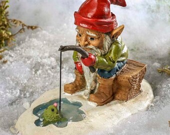 Fishing gnome | Etsy