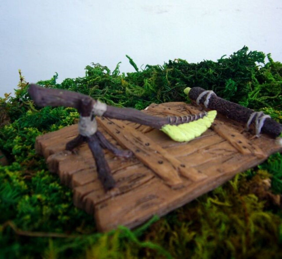 Miniature Garden Swamp Raft with removeable oar Length 4 | Etsy