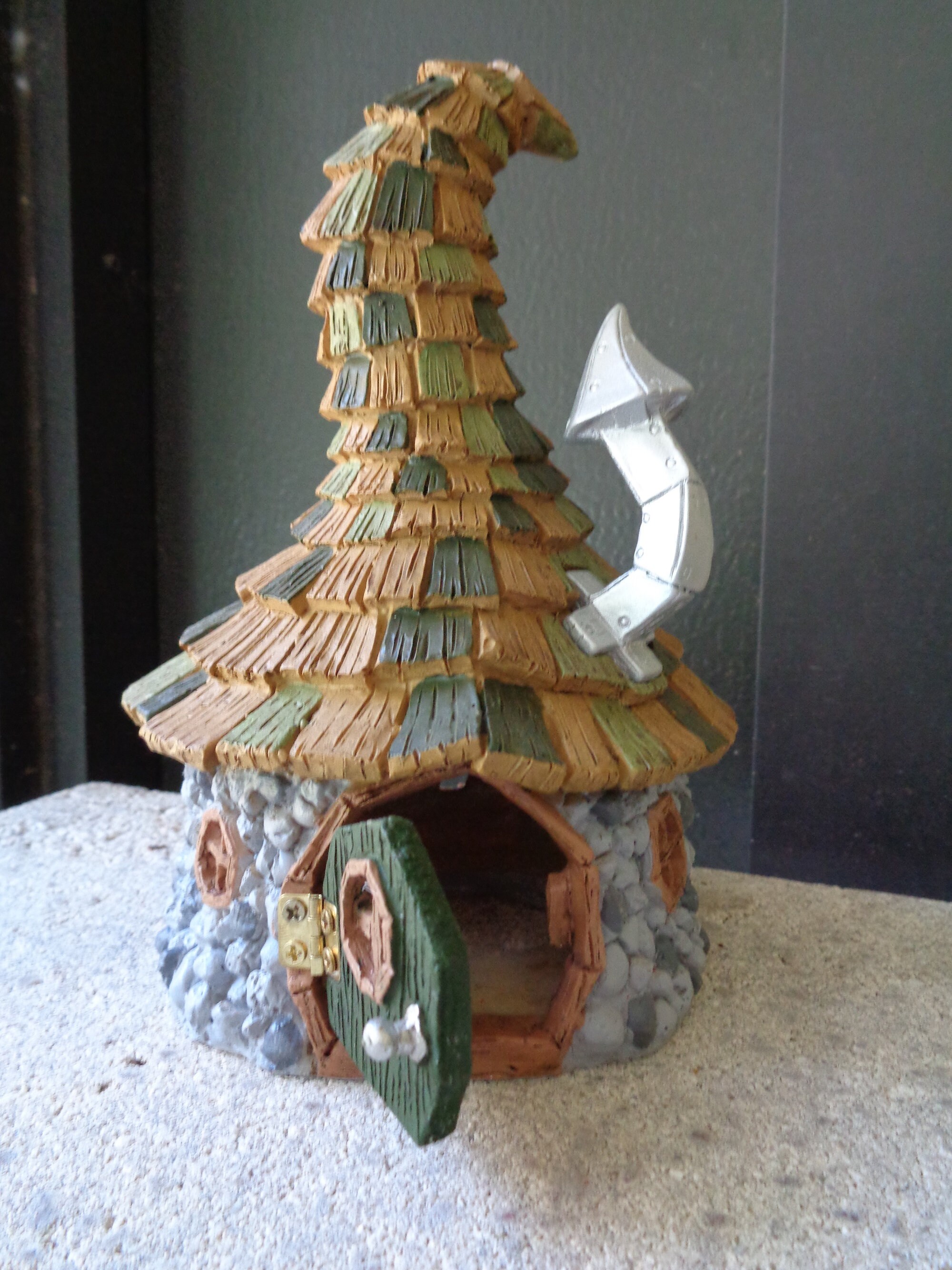 Miniature Garden Wizard Shack Fairy House Height 7.5 Inches - Etsy