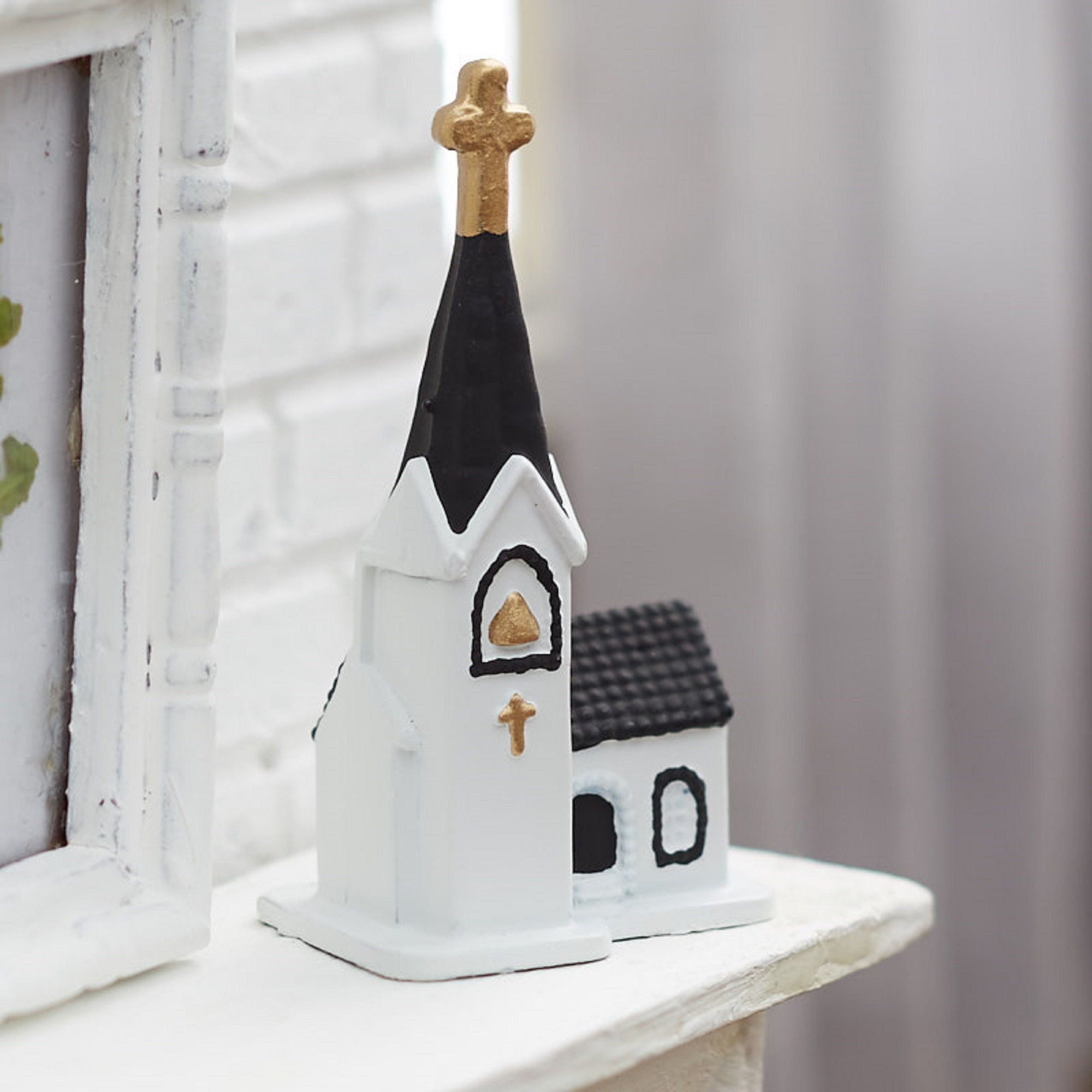 Miniature Garden Mini Micro Church, Height 1.75 Inches X Width 1 Inch ...