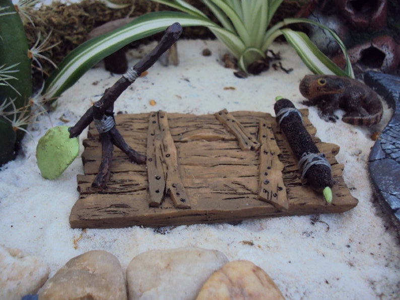 Miniature Garden Swamp Raft With Removeable Oar Length 4 - Etsy