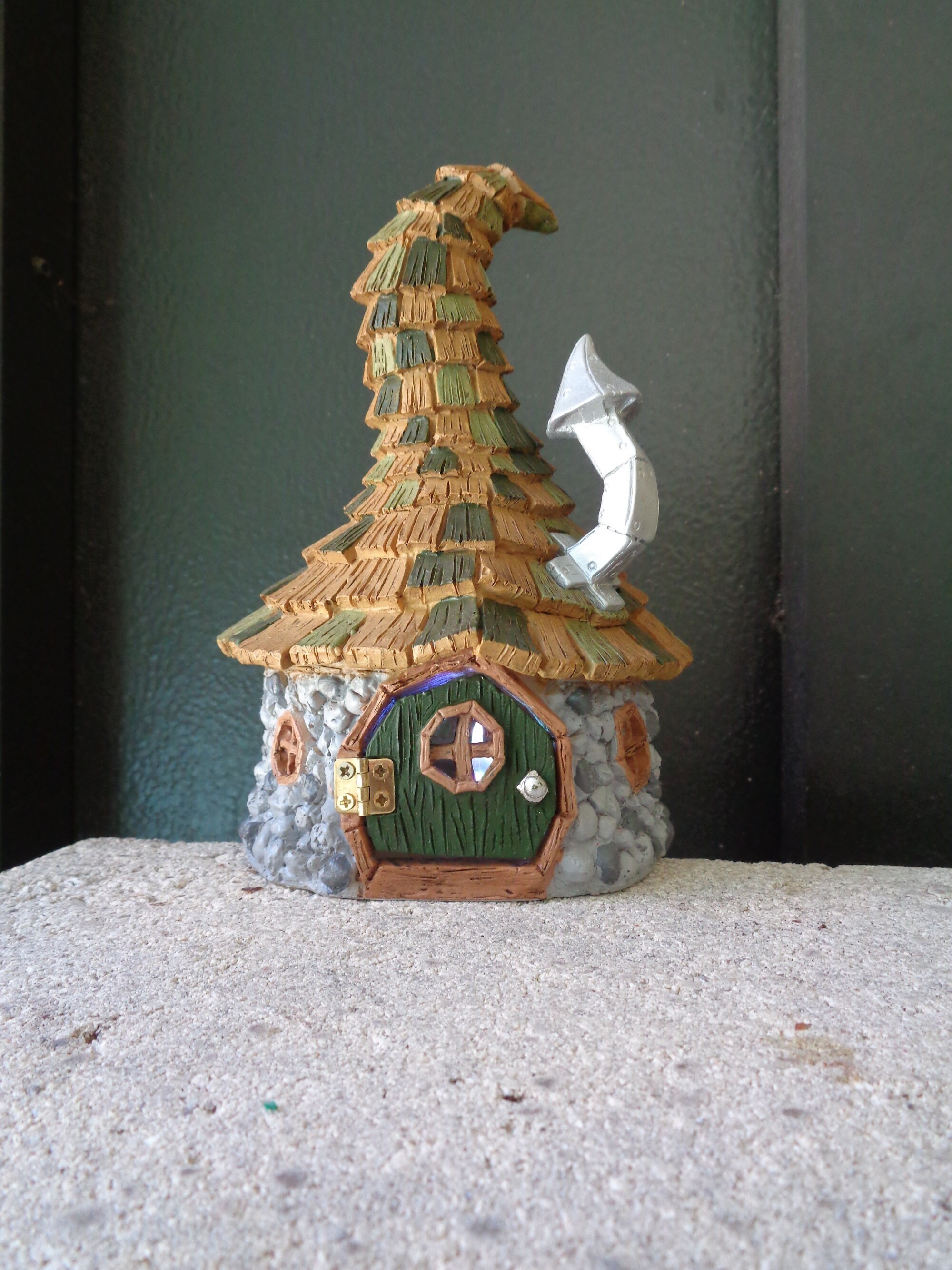 Miniature Garden Wizard Shack Fairy House Height 7.5 Inches - Etsy