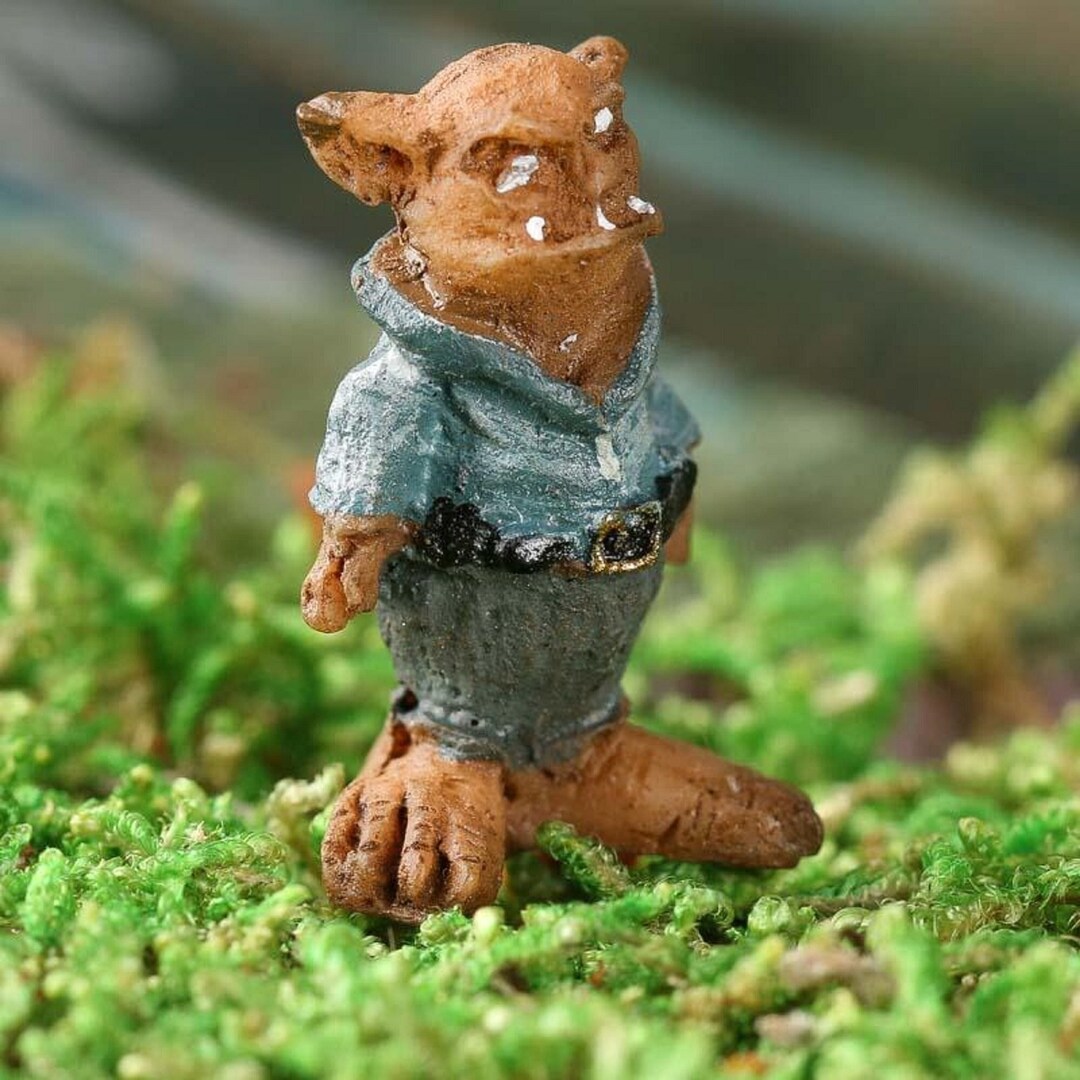 Miniature Garden Micro Mini Bob the Grumpy Troll, Height 0.75 Inch With ...