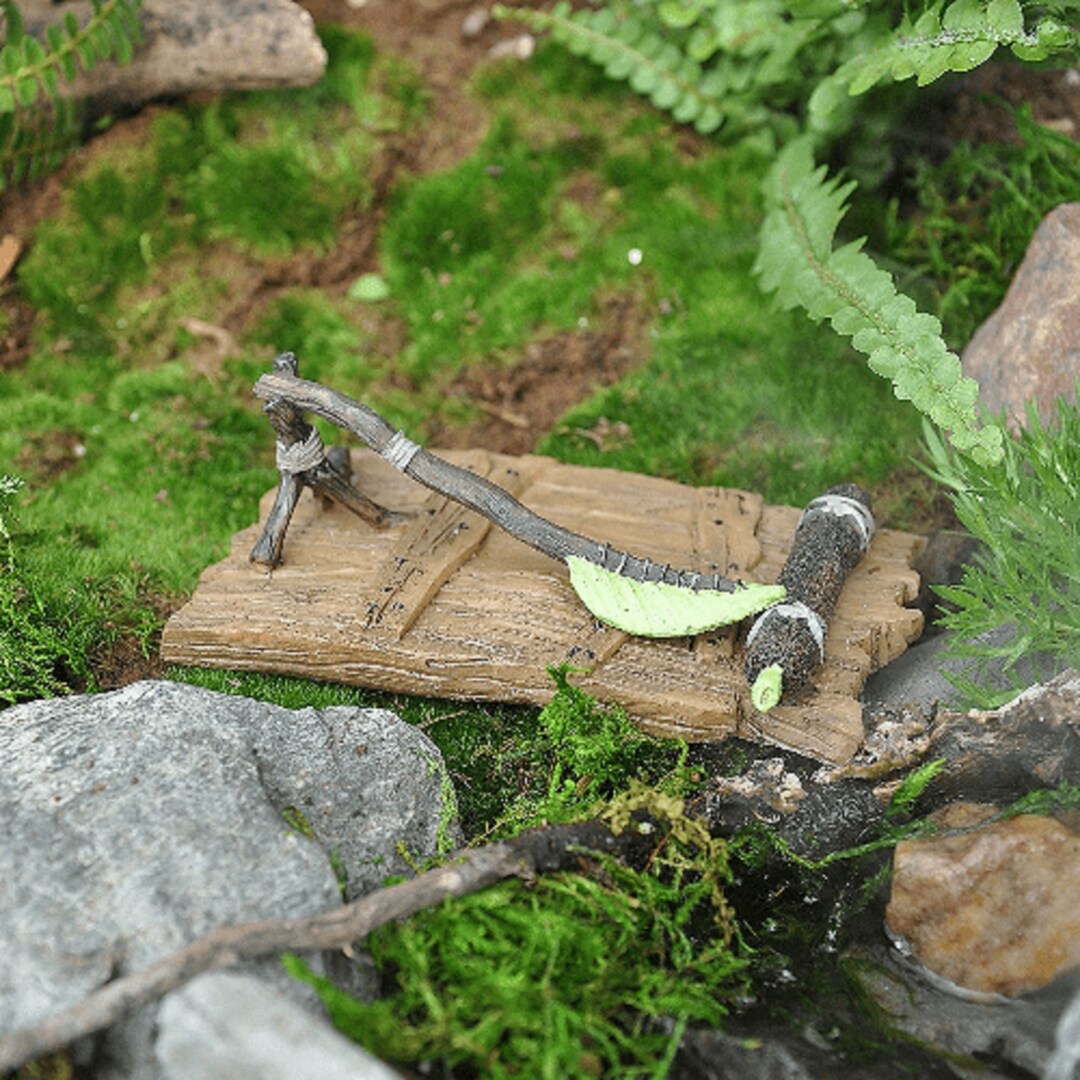 Miniature Garden Swamp Raft With Removeable Oar, Length 4 Inches - Etsy