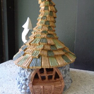 Miniature Garden Wizard Shack Fairy House height 7.5 inches | Etsy