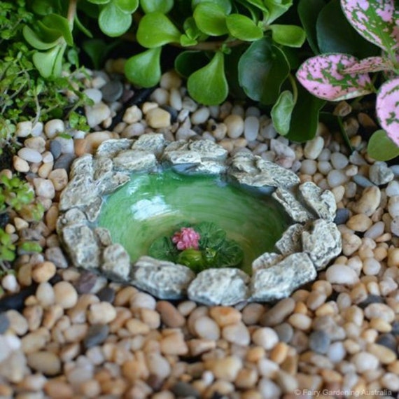 Art & Collectibles Miniature Lily Pads Miniatures Fairy garden lily ...