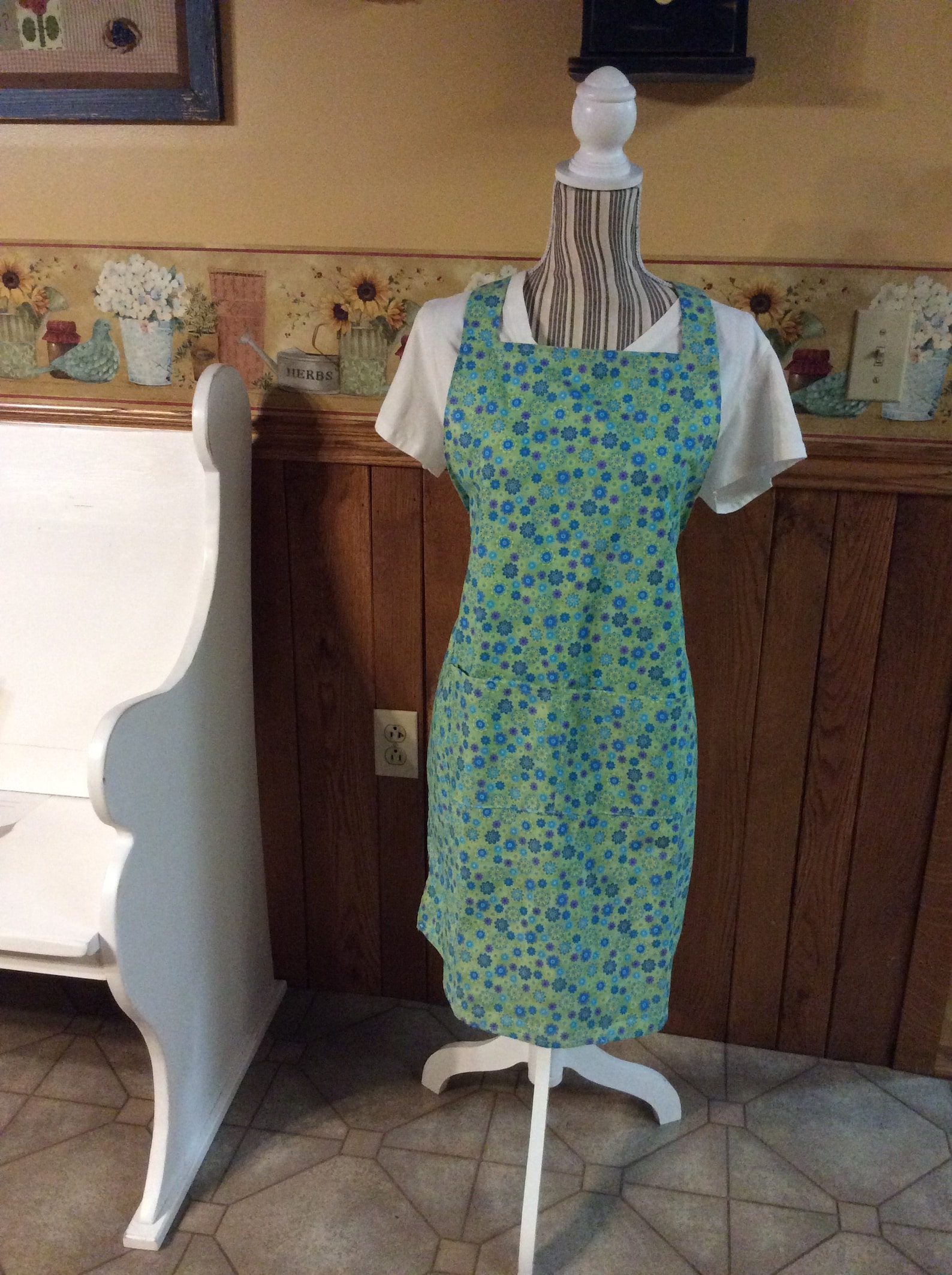 Apron, Tie Back Apron, Cotton Apron - Etsy