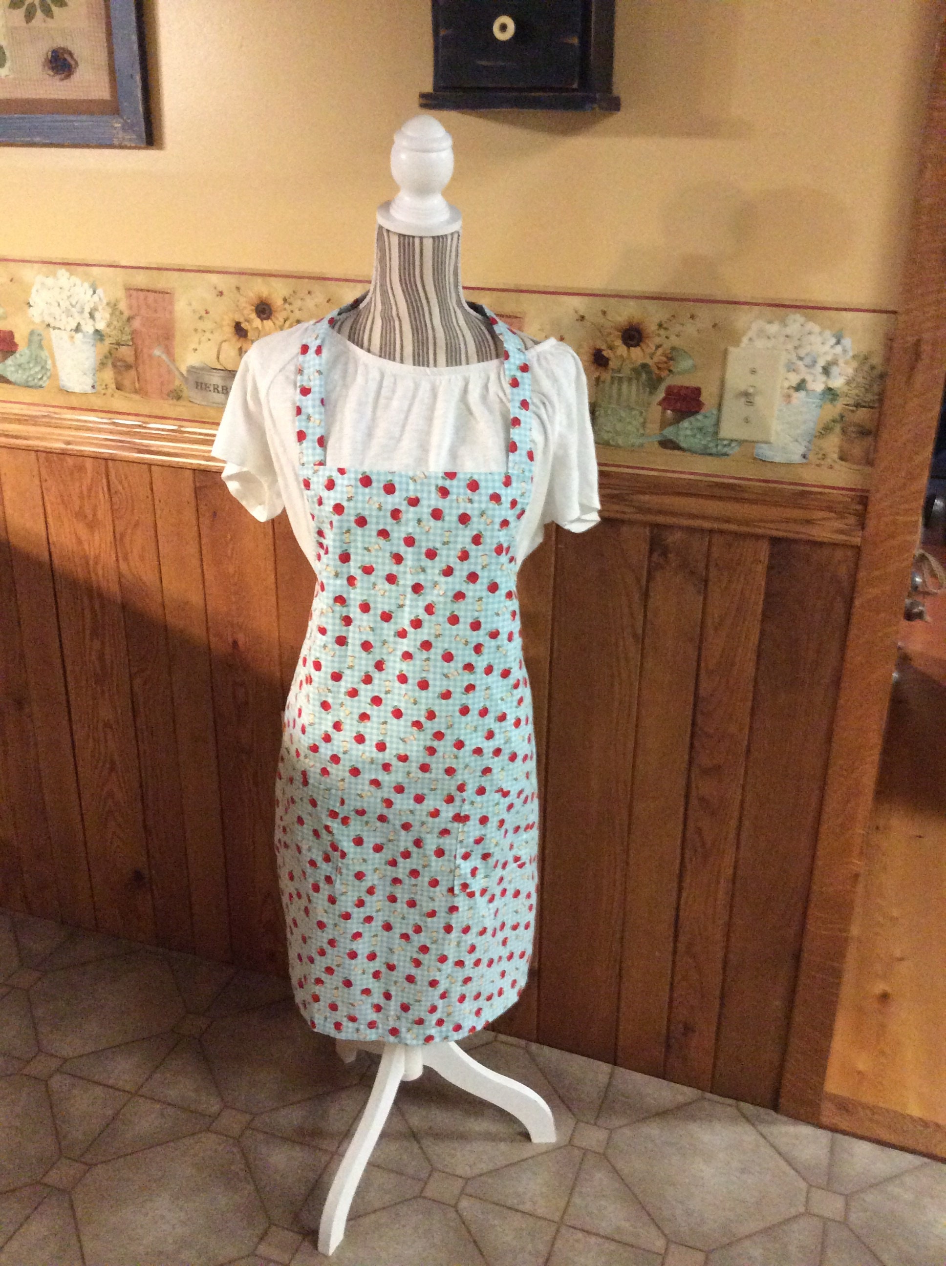 Apron, Apple Theme Apron, Farmhouse Apron - Etsy