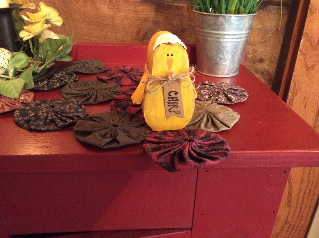 Wood Chick, Chick, Wood Block Chick, Easter Decor - Etsy