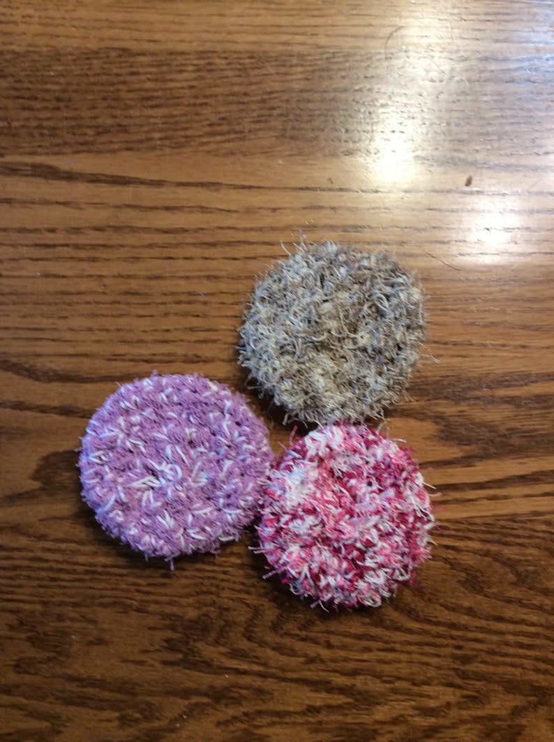 Pot Scrubbers Pan Scrubbers Scrubbies set of Three Pot - Etsy