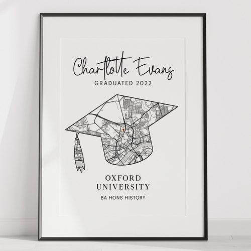 Personalised Graduation Print Graduation Gift University - Etsy