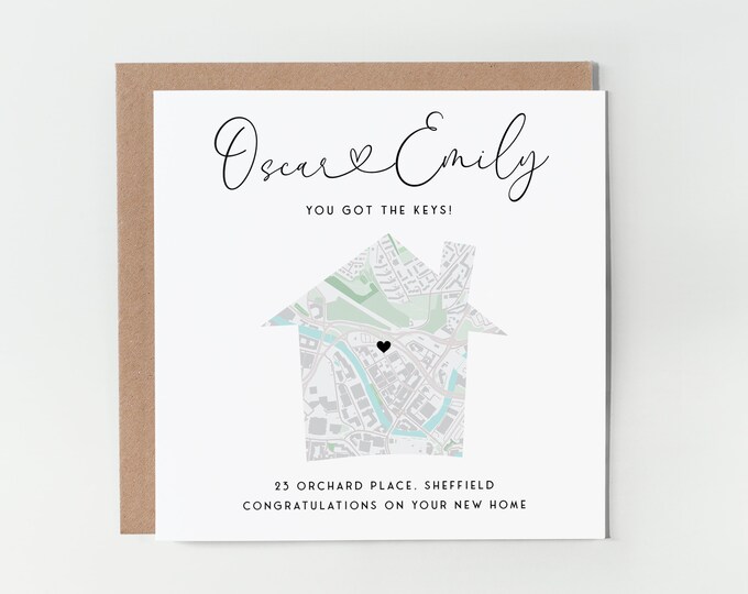 Handmade New Home Card - Etsy UK