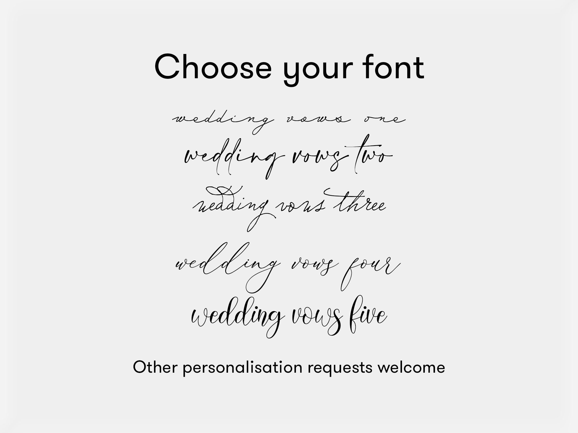 Wedding Vows Print Personalised Wedding Vows Paper | Etsy