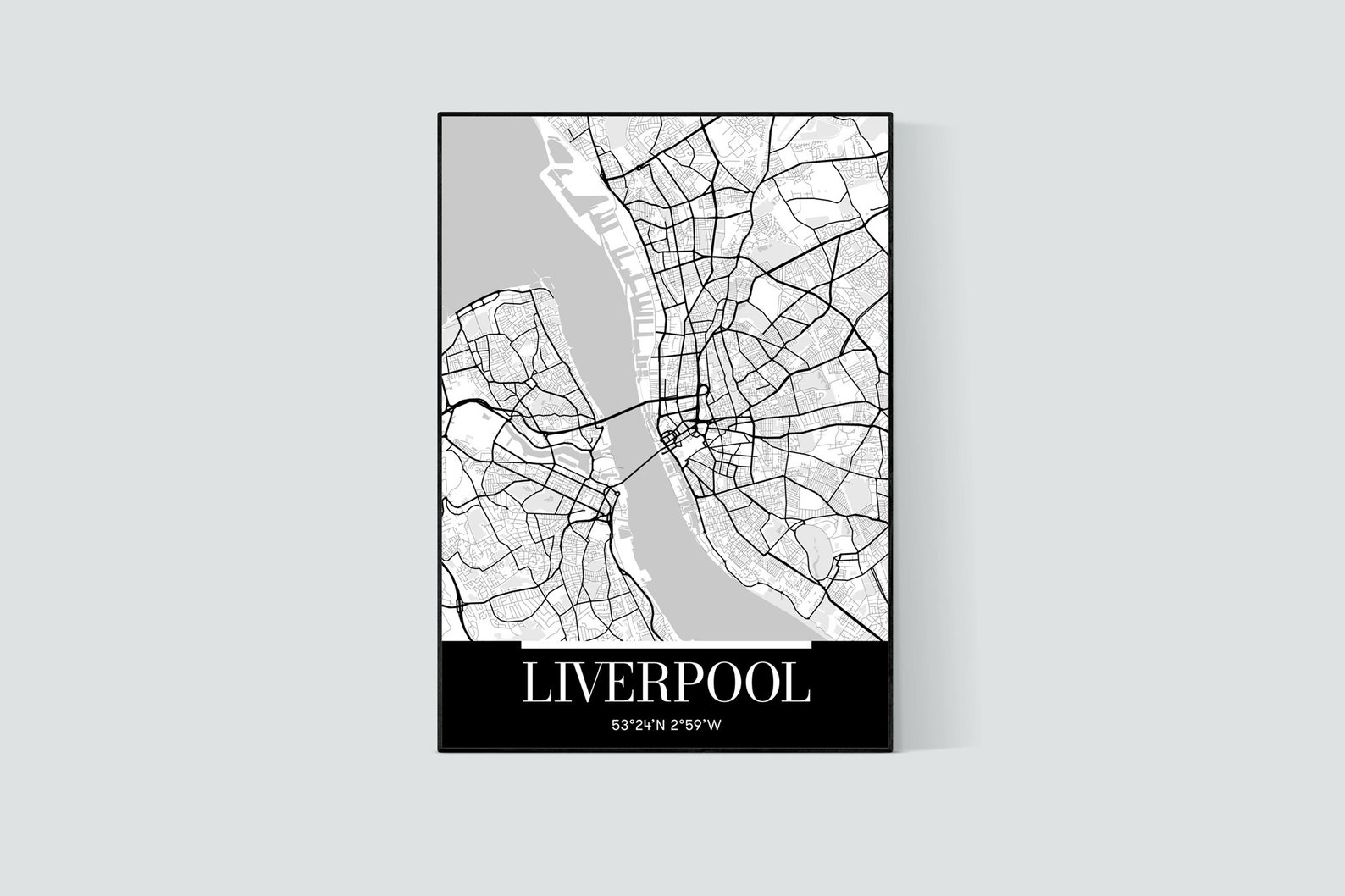 Liverpool Map / Liverpool Print / Liverpool Art / Liverpool - Etsy