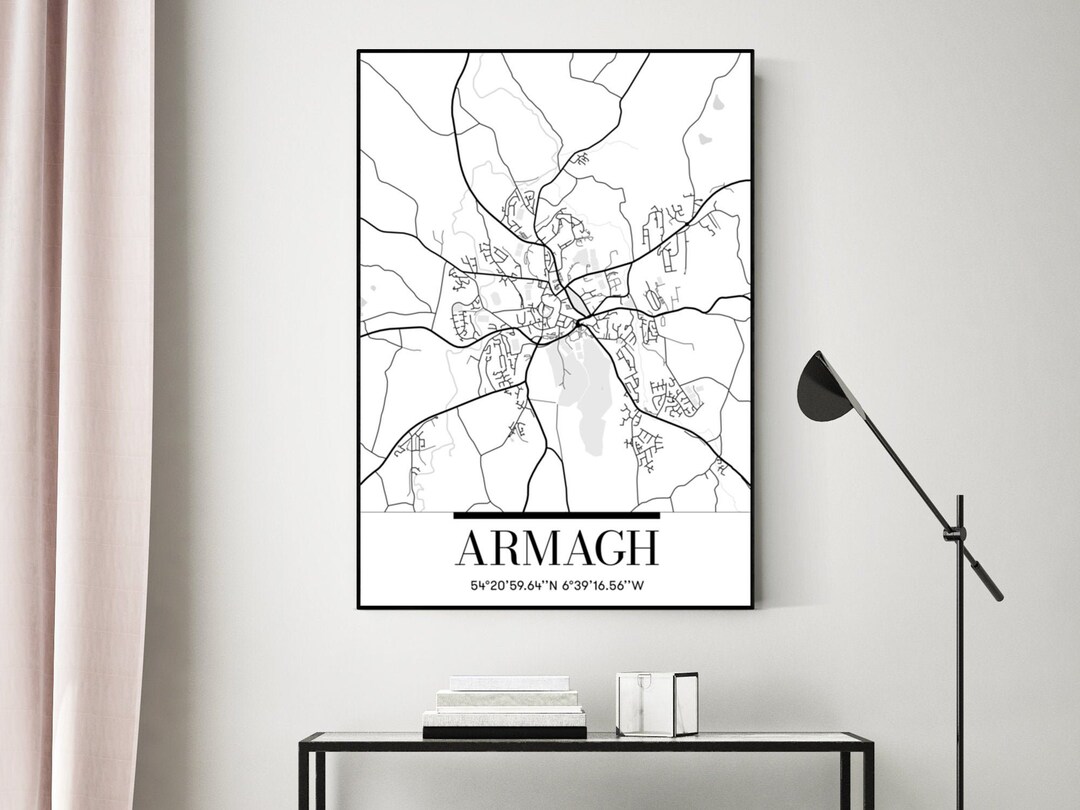 Armagh Map / Armagh Print / Armagh Art / Armagh Gift - Etsy UK