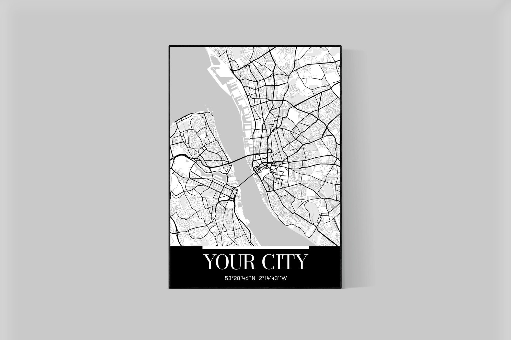 Custom City Map / Choose Your City / City Map Art / City Map - Etsy