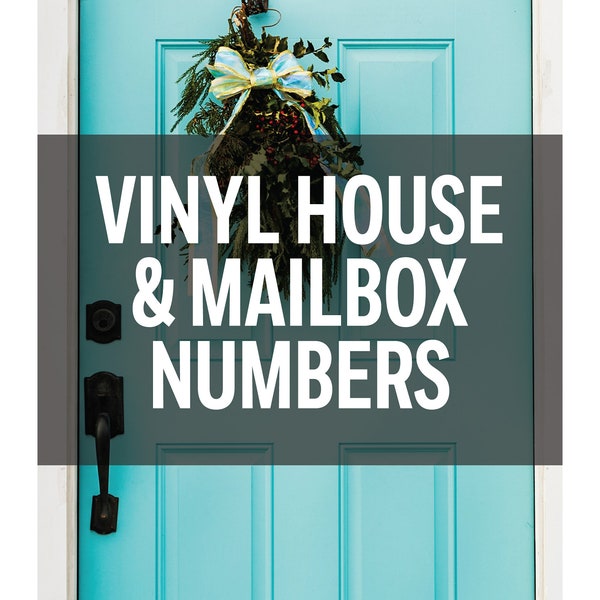 Vinyl House Numbers - Etsy