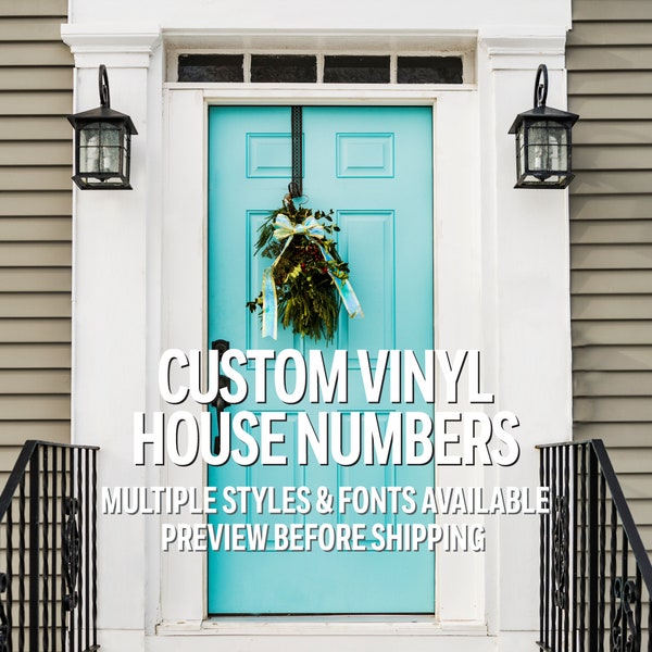 Vinyl House Numbers - Etsy