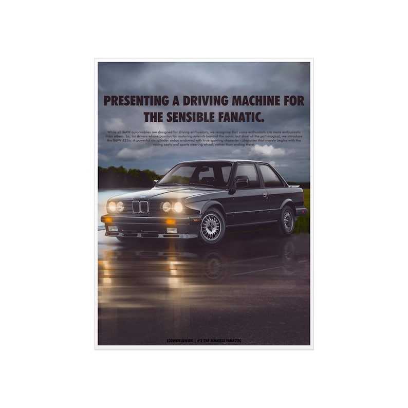 BMW E30 325is Poster - Etsy