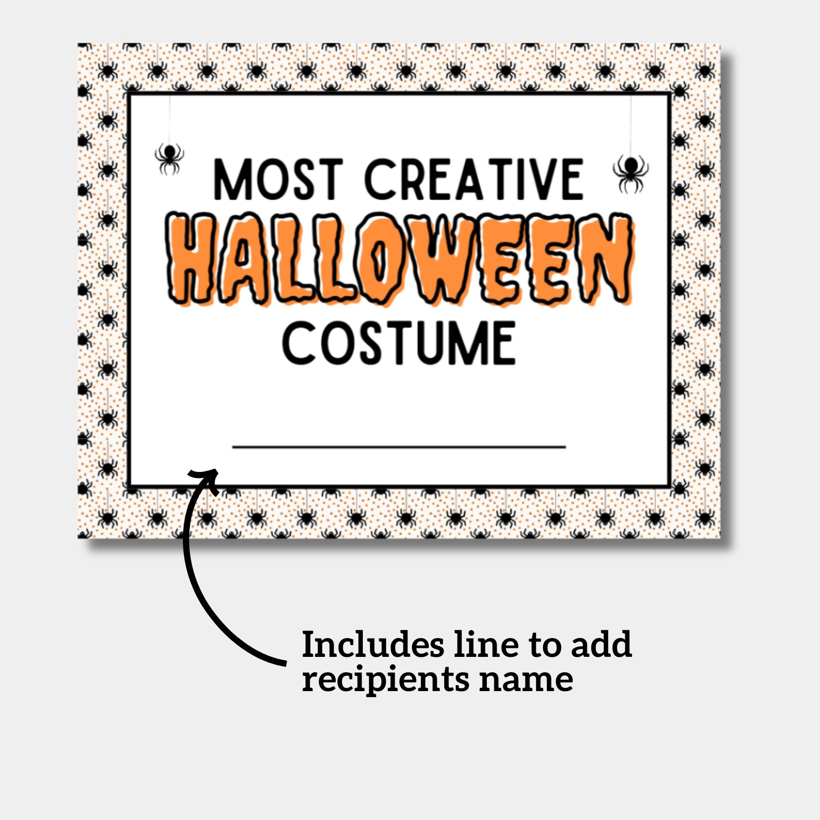 Printable Halloween Costume Award Certificate Bundle, Costume Winners ...