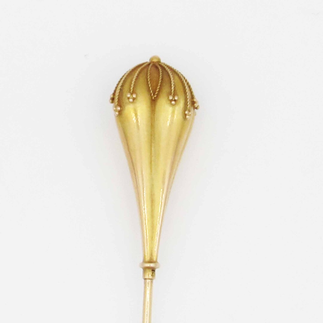ANTIQUE Art Nouveau 14k Yellow Gold Beaded Detailed HAT PIN Hatpin - Etsy