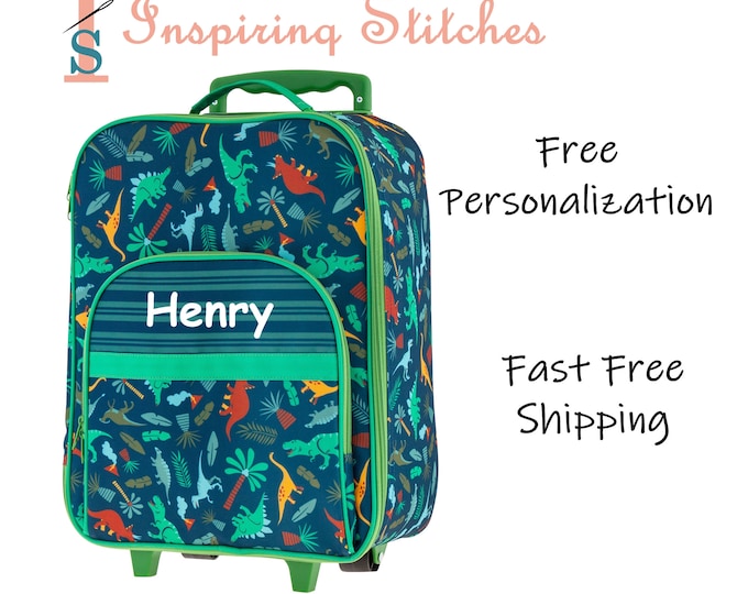 Jungle Animal Personalized Suitcase Kids Luggage Set Kids Suitcase Name ...