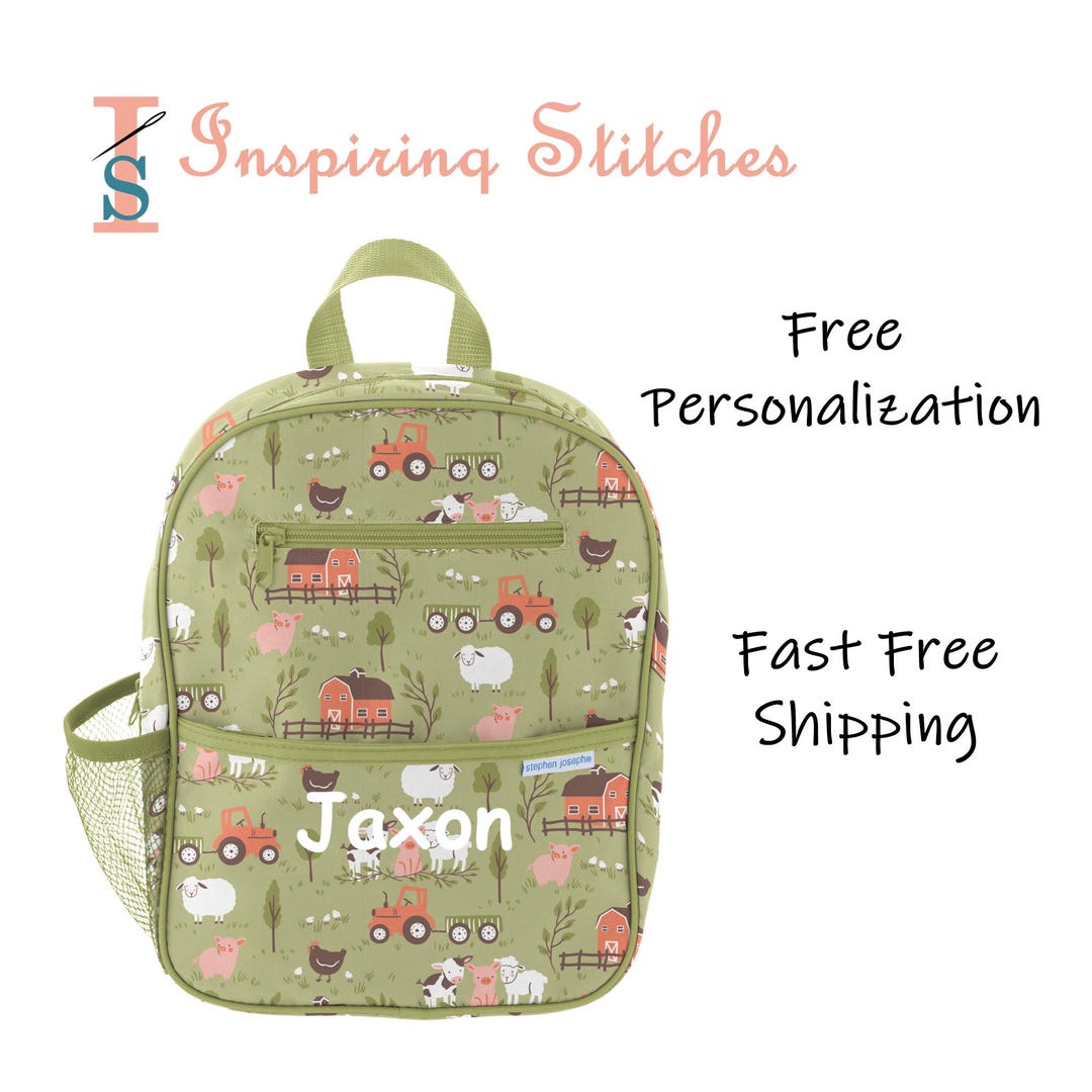 Backpack Junior FARM - Stephen Joseph Backpack (free Personalization ...
