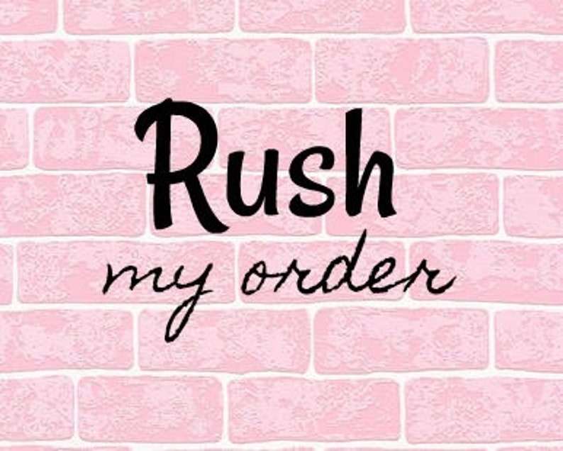 Rush Fee - Etsy