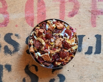 Triple Berry Herbal Tea Blend Strawberry Hibiscus - Etsy