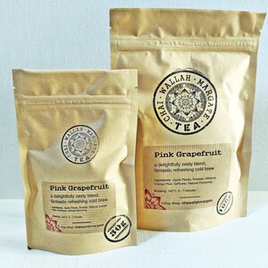 Pink Grapefruit Herbal Pyramid Teabags - Fruit Tea - Unusual - Caffeine ...
