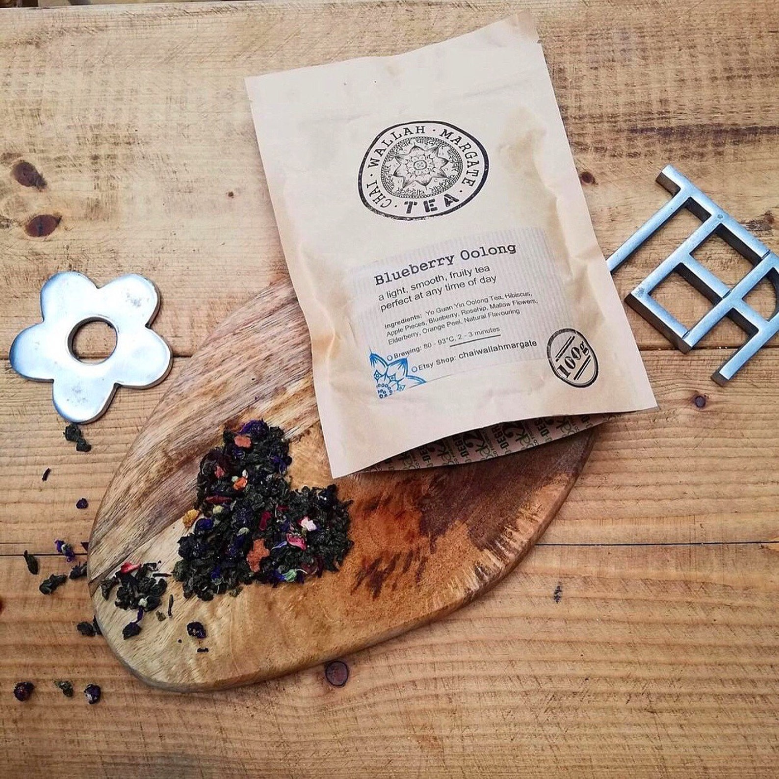 Blueberry Oolong Loose Leaf Fruit Tea Handmade Unusual | Etsy