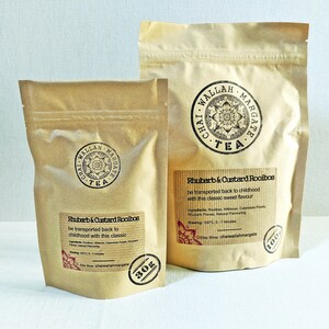 Rhubarb & Custard Rooibos Loose Leaf Herbal Tea - Caffeine Free - Sweet ...