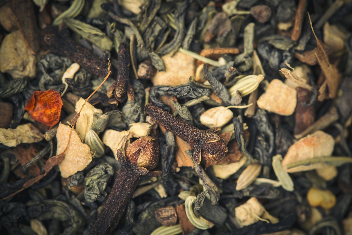 Green Chai Loose Leaf Tea Green Tea Indian Chai Handmade | Etsy