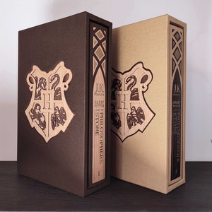Harry Potter Hand-painted Exclusive Book, Rara Avis Rebind, Wooden ...