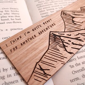 Nature Bookmark, Personalized Wooden Bookmark, LOTR Bookmark, Christmas ...