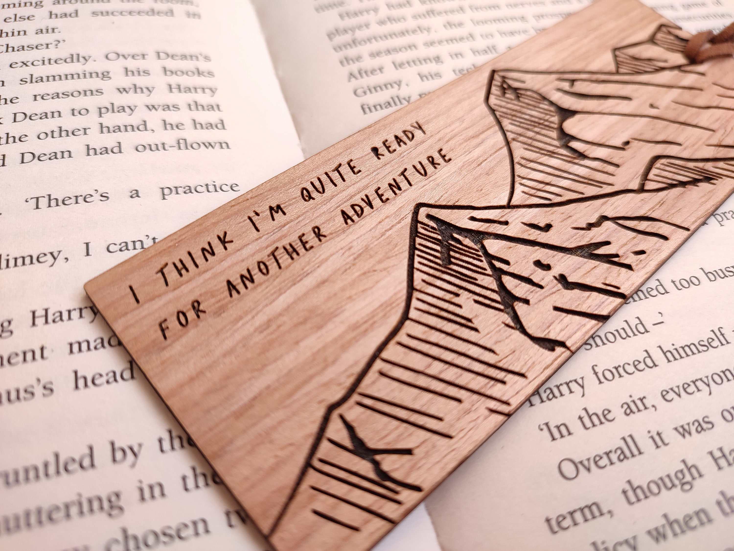 Nature Bookmark, Personalized Wooden Bookmark, LOTR Bookmark, Christmas ...