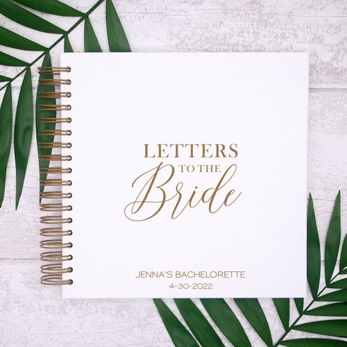 Letters to the Bride Scrapbook/ Kraft Spiral Bound Photo - Etsy