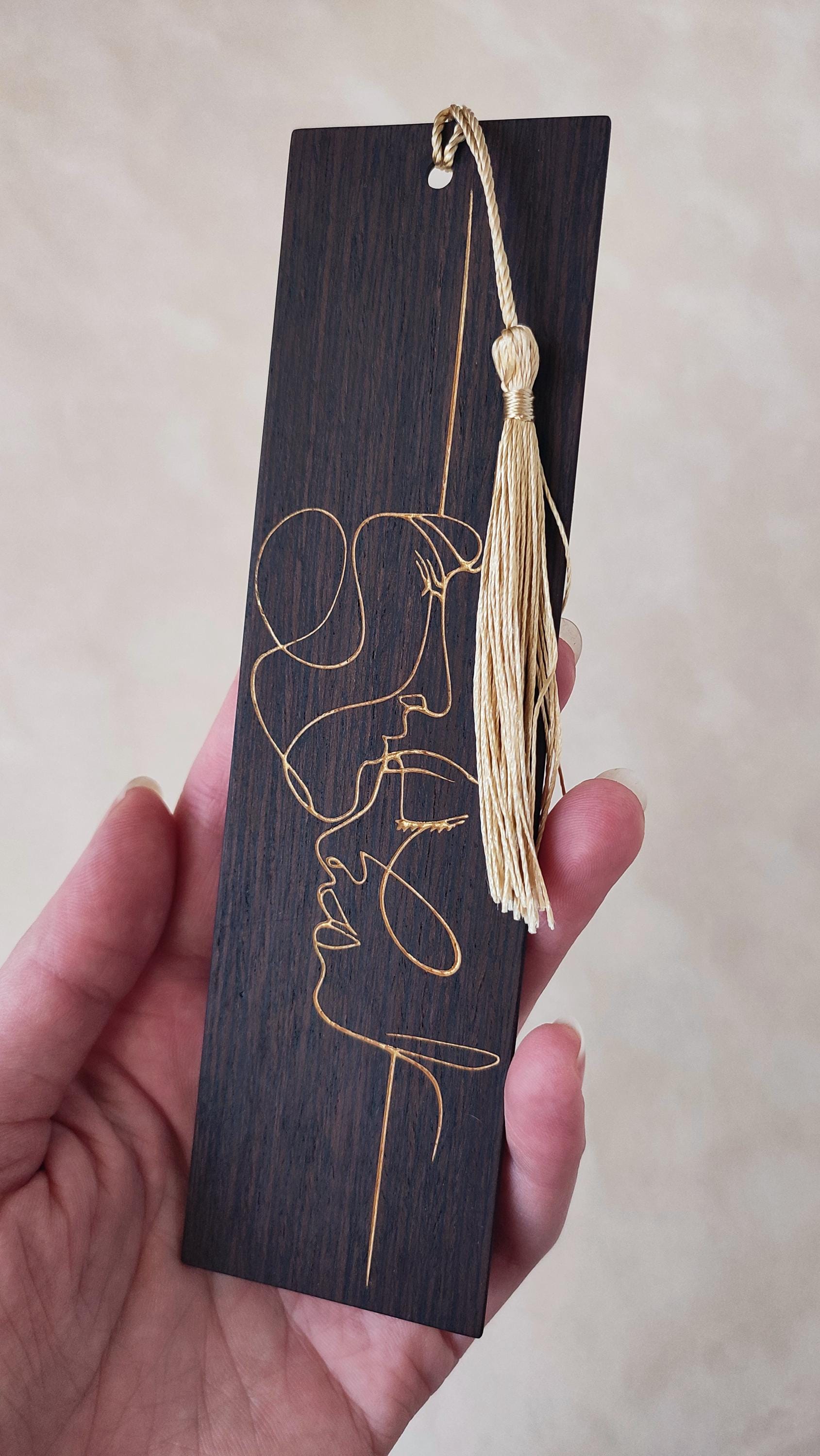 Romantic Bookmark, Extra Thin Wooden Bookmark, Luxury Gift for Book ...