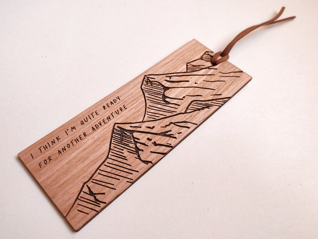 Nature Bookmark, Personalized Wooden Bookmark, LOTR Bookmark, Christmas ...