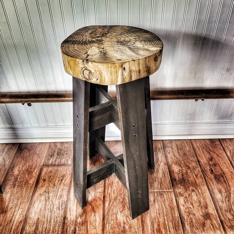 Black Bar Stools Wooden Bar Stools Hand Crafted Solid Wood - Etsy