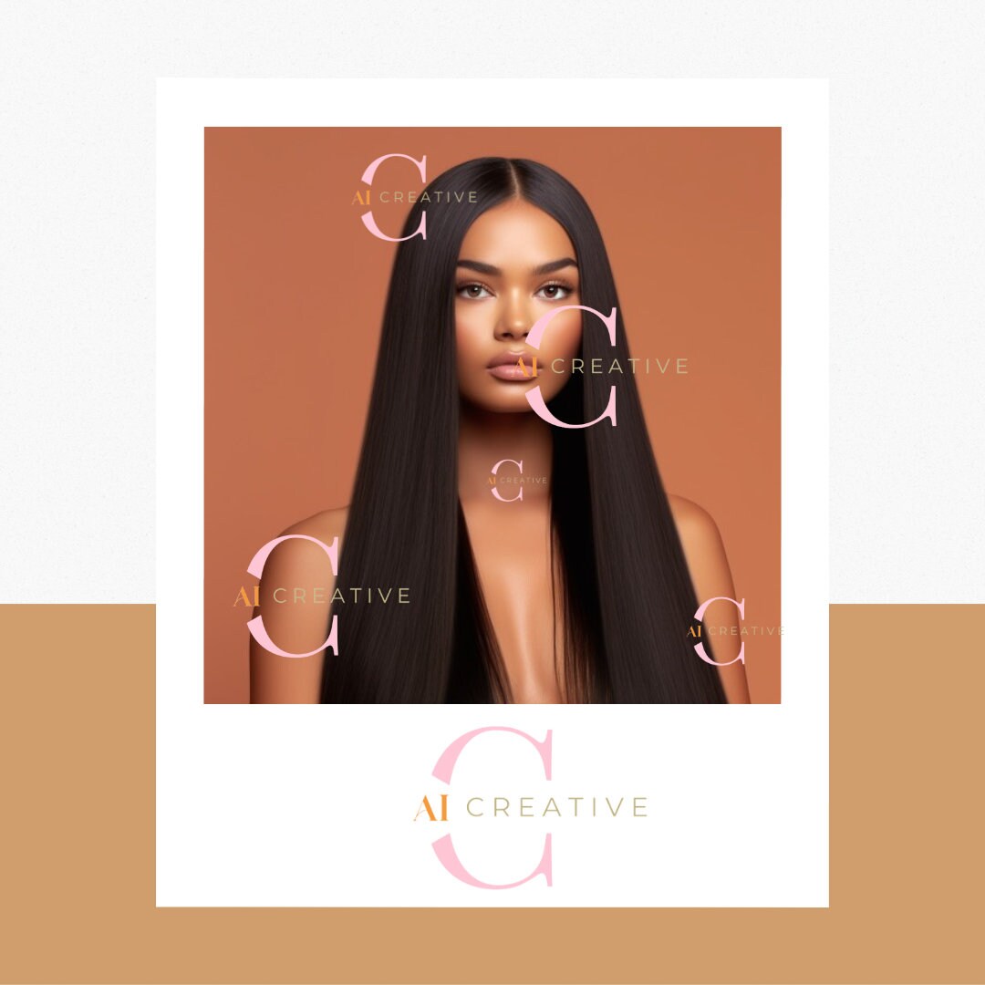 Modelo de belleza AI cabello PNG modelo AI malos Ai - Etsy España